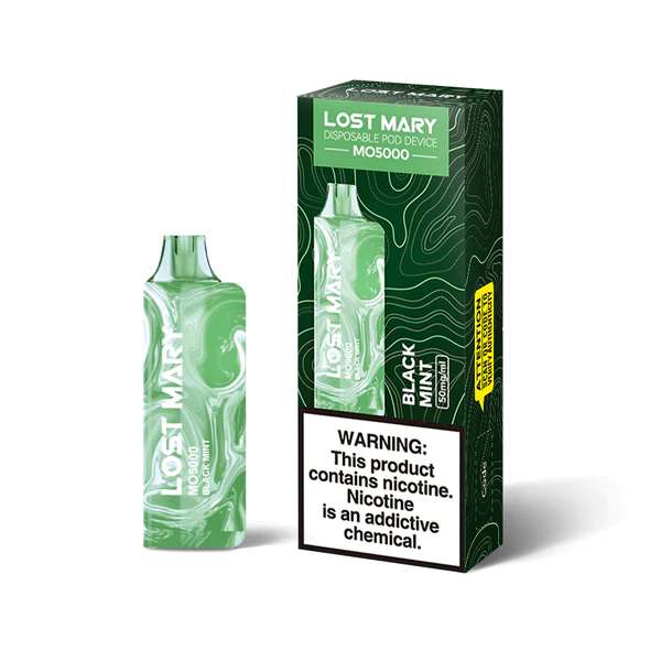 Black Mint - Lost Mary MO5000 Disposable Vape | Lost Mary